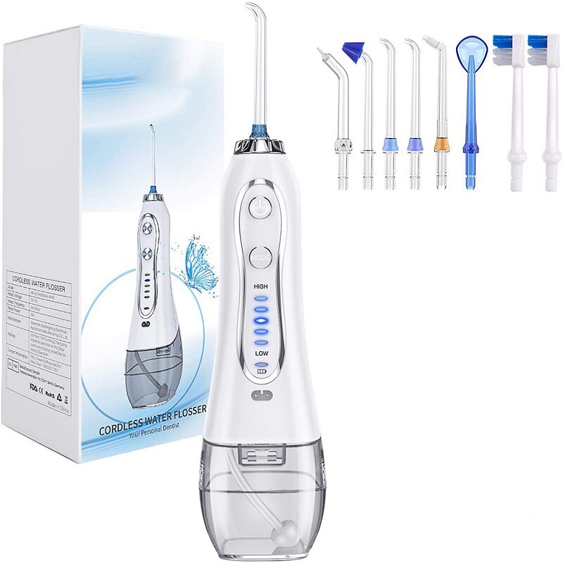 Draagbare Water Flosser 300Ml IPX7 Waterdichte Dra... – Vicedeal