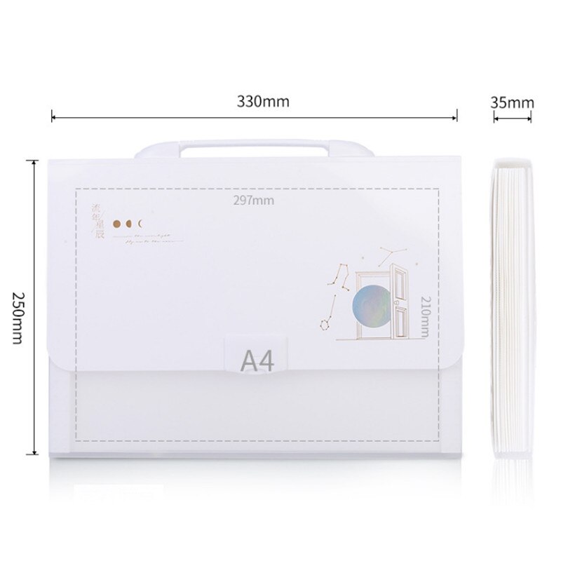 Deli A4 folder multi-layer storage box black and w... – Vicedeal