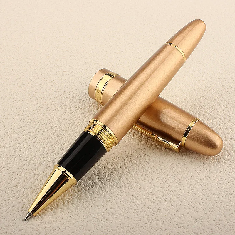 Jinhao 159 Metal Ballpoint Pen Black and Gold Silv... – Grandado