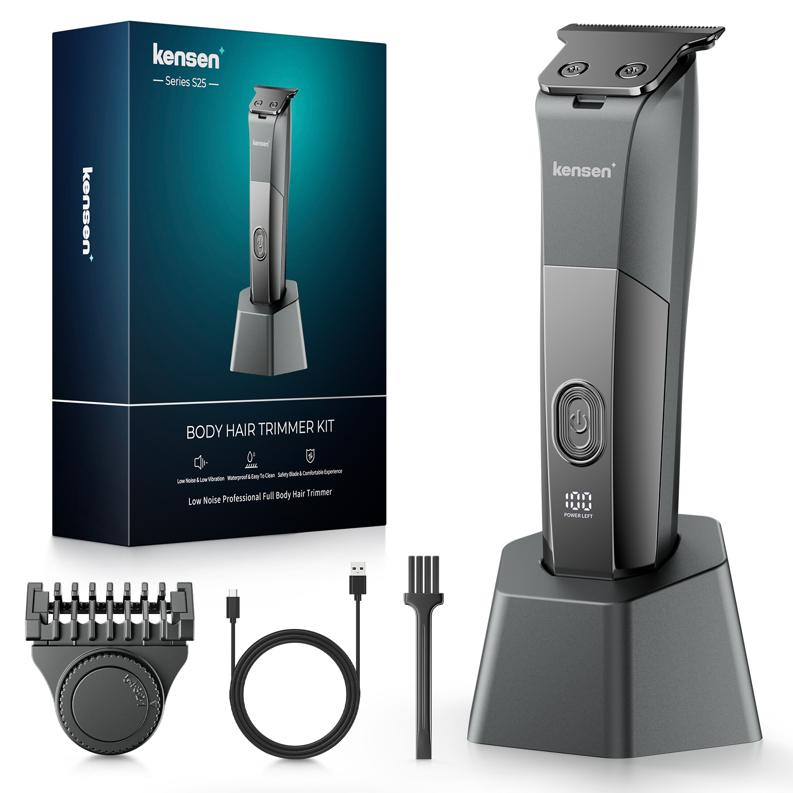 Kensen S25 Electric Body Hair Trimmer Men's Razor ... – Grandado