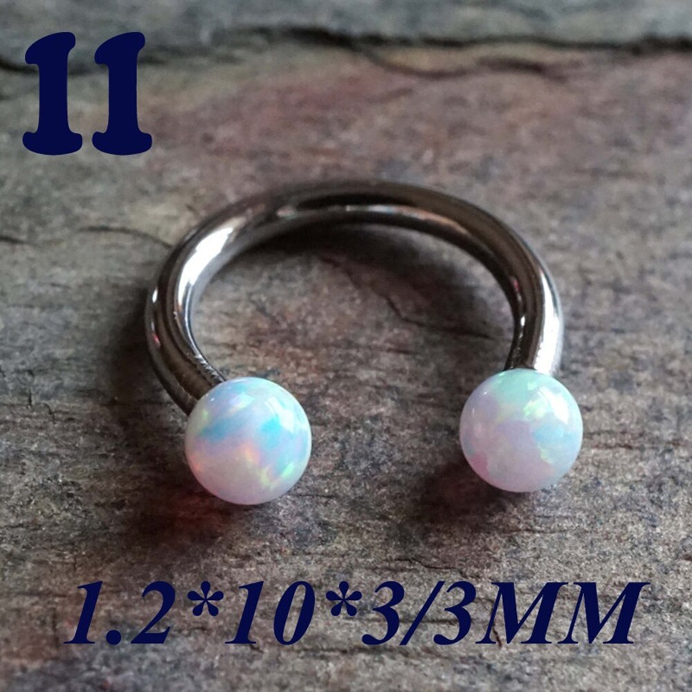 1Pc Opal Piercing Set Women Nose Septum Daith Trag... – Grandado