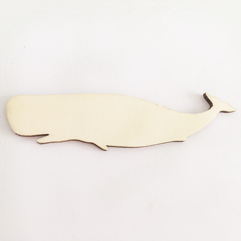 30Pcs Whale Shape Wood Scatters Wall Stick Modern ... – Grandado