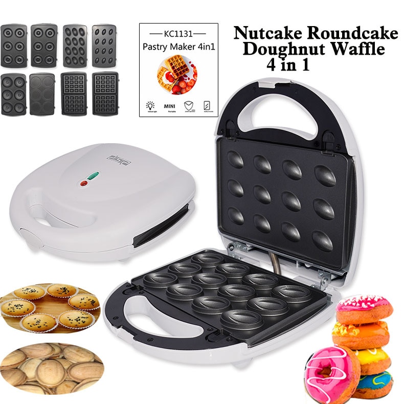 4 in 1 mini vaffelmaskine multifunktionel husholdn... – Grandado
