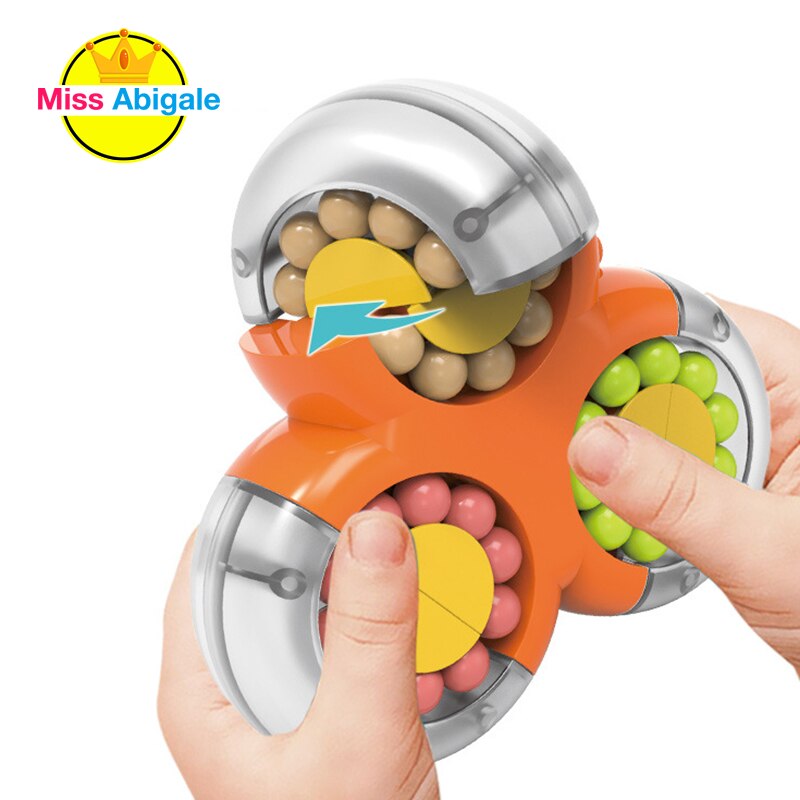 Decompression Magical Bean Cube Toys Rotating Tria... – Grandado