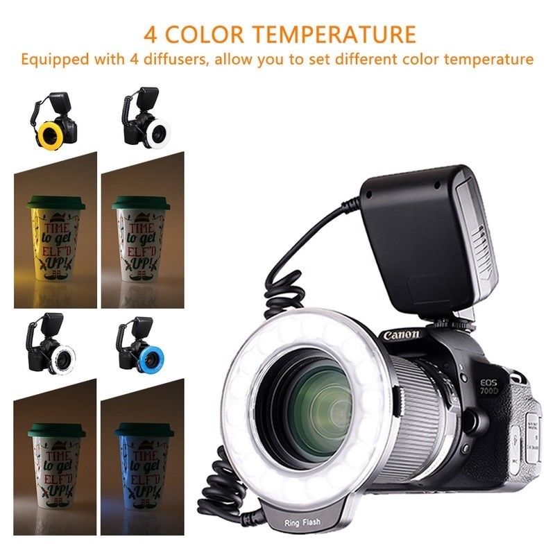 JINTU RF-600D 18 LED Macro Ring Flash Light For Ca... – Grandado