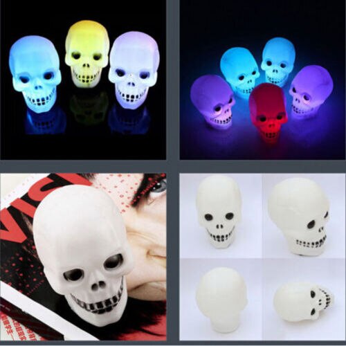 Party Colorful Flash LED Skull Night Light Lamp De... – Vicedeal