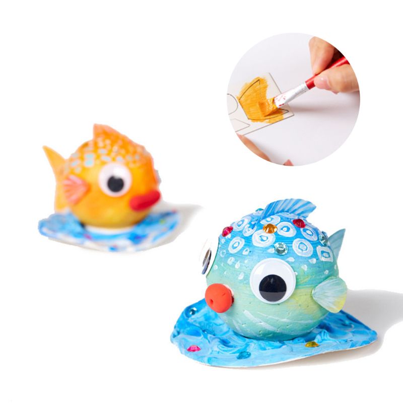 Bubble Fish DIY Craft Kit Foam Ball Painting Drawi... – Grandado