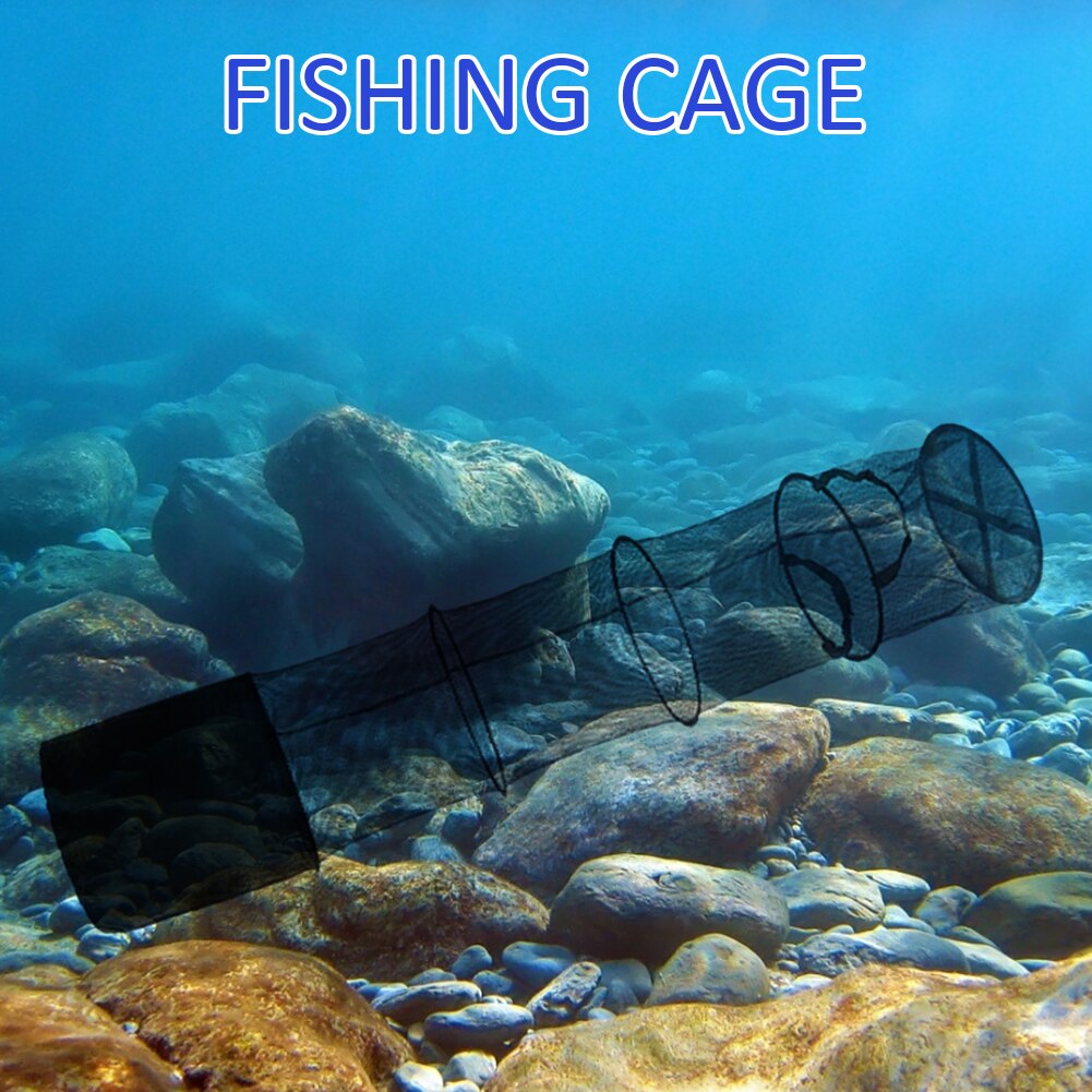 5 Layers Fishing Net Cage Utility Folding Fish Car... – Grandado