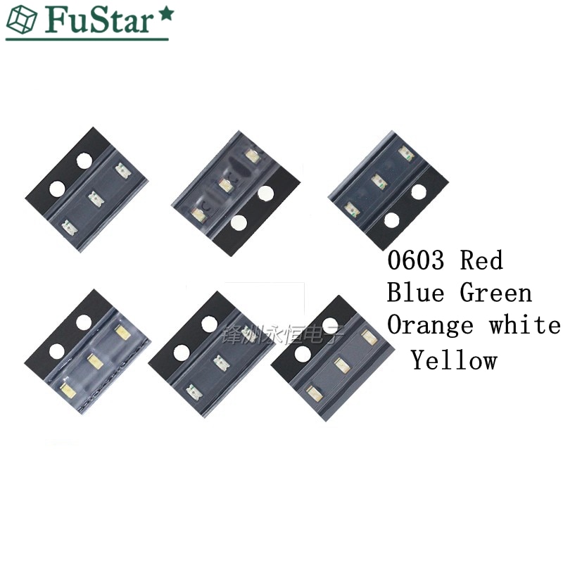 Lot de 100 diodes lumineuses Led SMD 0603, 5 coule... – Grandado