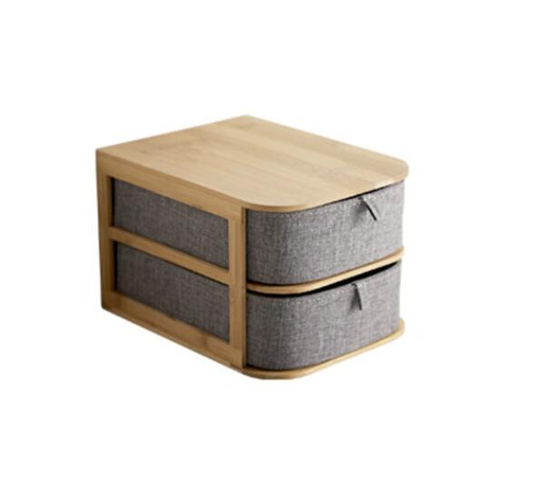 Multi-layer Storage Drawer Bamboo+Oxford cloth Des... – Vicedeal