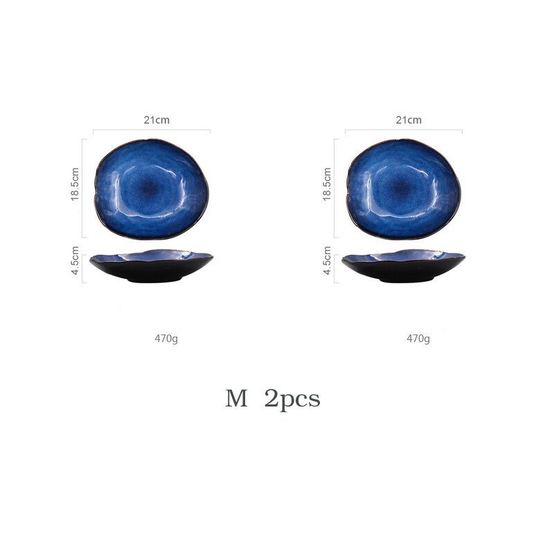 Kinglang 1/2/4 stk nordisk keramik mad fad tallerk... – Grandado