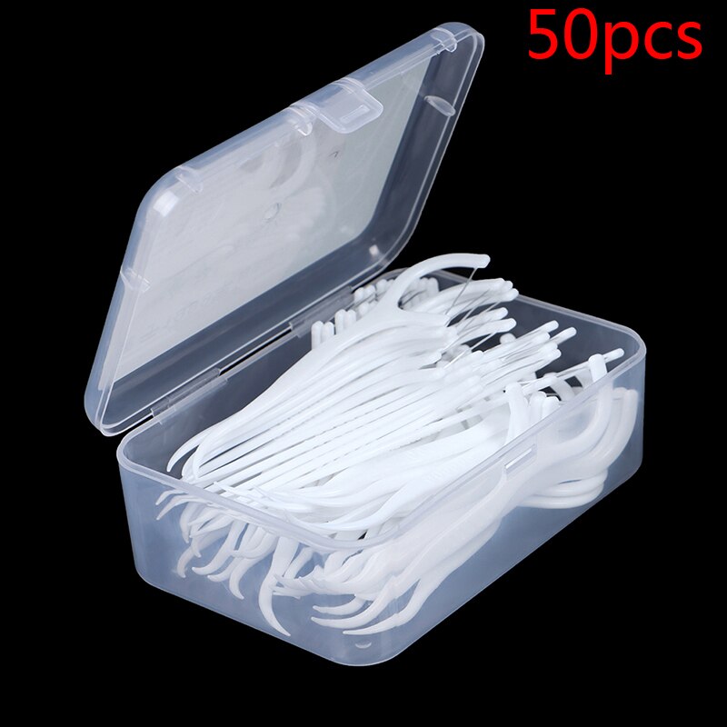 50pcs Fil Dentaire Flosser Pics Dents Cure-Dents B... – Grandado
