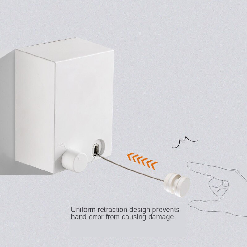 Hole-Free Retractable Clothesline Hidden Balcony I... – Grandado