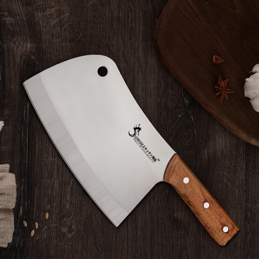 SOWOLL High Carbon Chopping Knife 62HRC Kitchen Cl... – Vicedeal