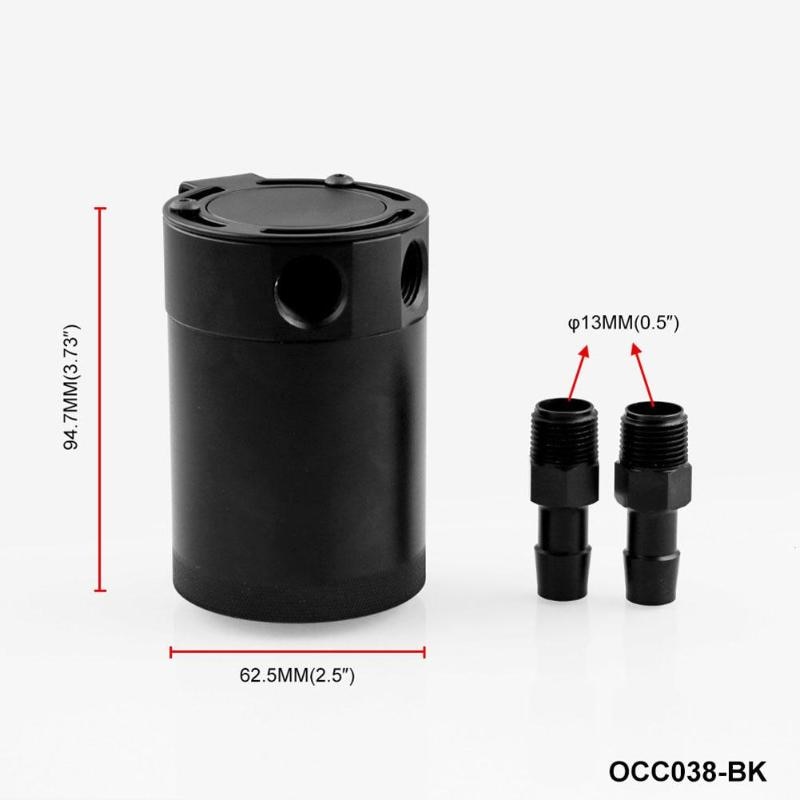 Universal Compact Baffled 2-Port Aluminum Oil Catc... – Grandado