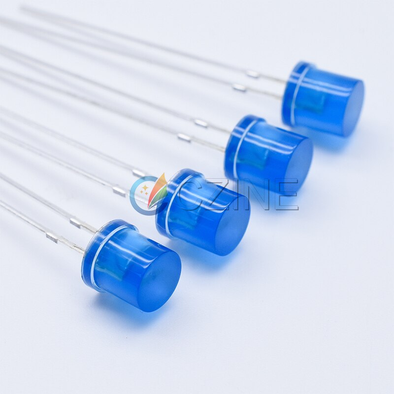 100pcs/bag Czinelight 5mm Flat Top Led Diode Green... – Grandado