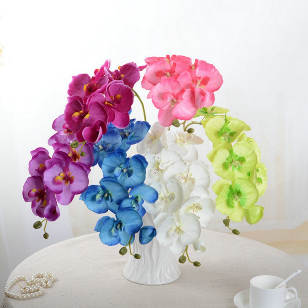 Orchid Artificial Flowers DIY Artificial Butterfly... – Grandado