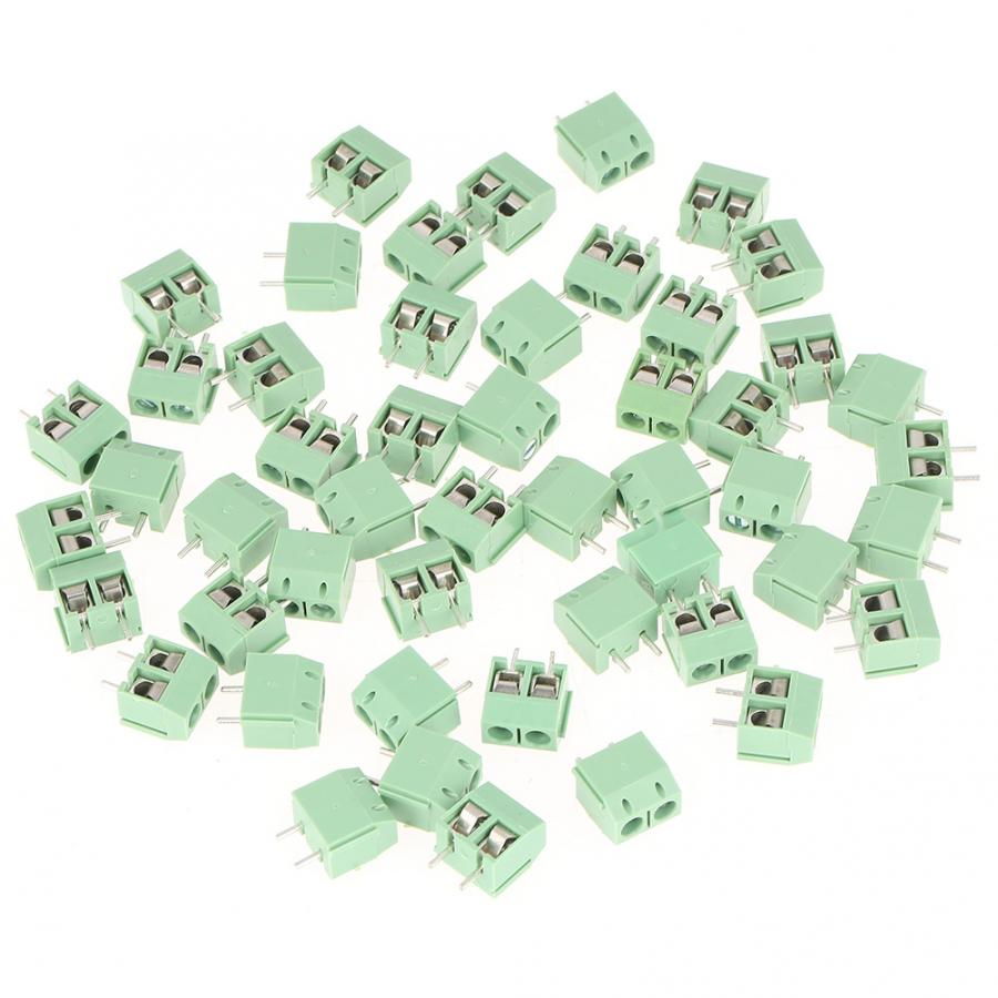 terminal blocks connector 50pcs/set 2 Pin 5mm Pitc... – Vicedeal