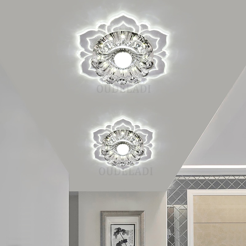 LED aisle lights flower-shaped crystal spotlights ... – Grandado