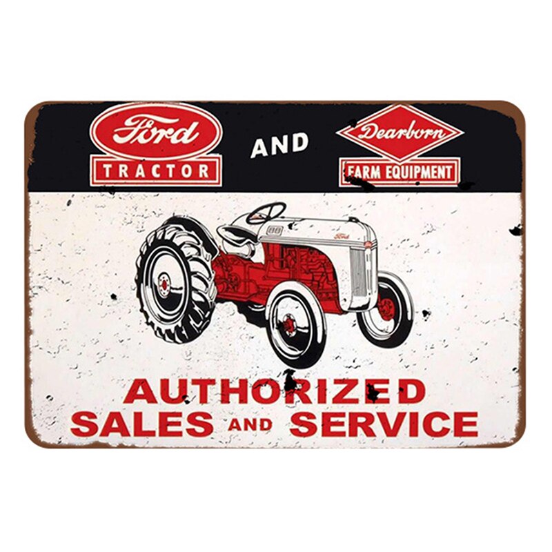 Tractor metal signs vintage tin plate painting ret... – Grandado