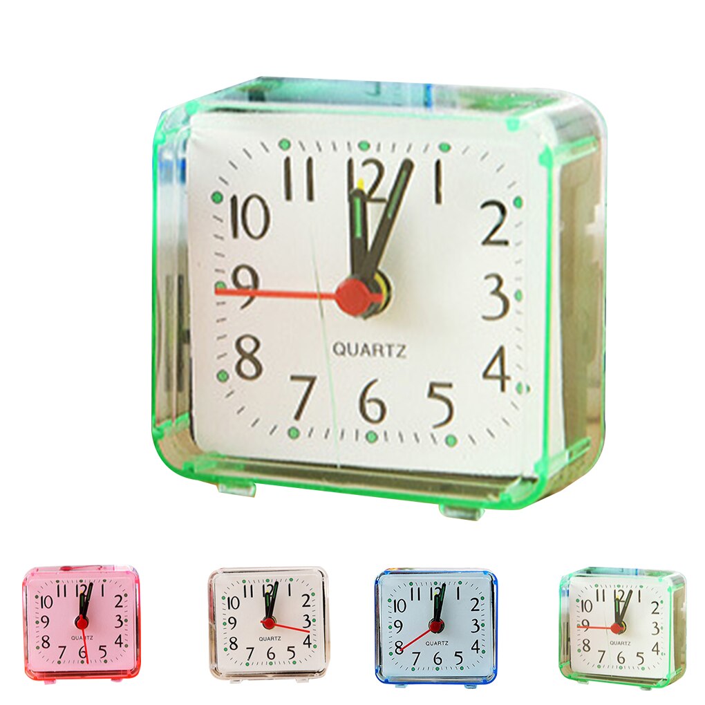 Table clock Square Small Bed Alarm Clock Transpare... – Vicedeal