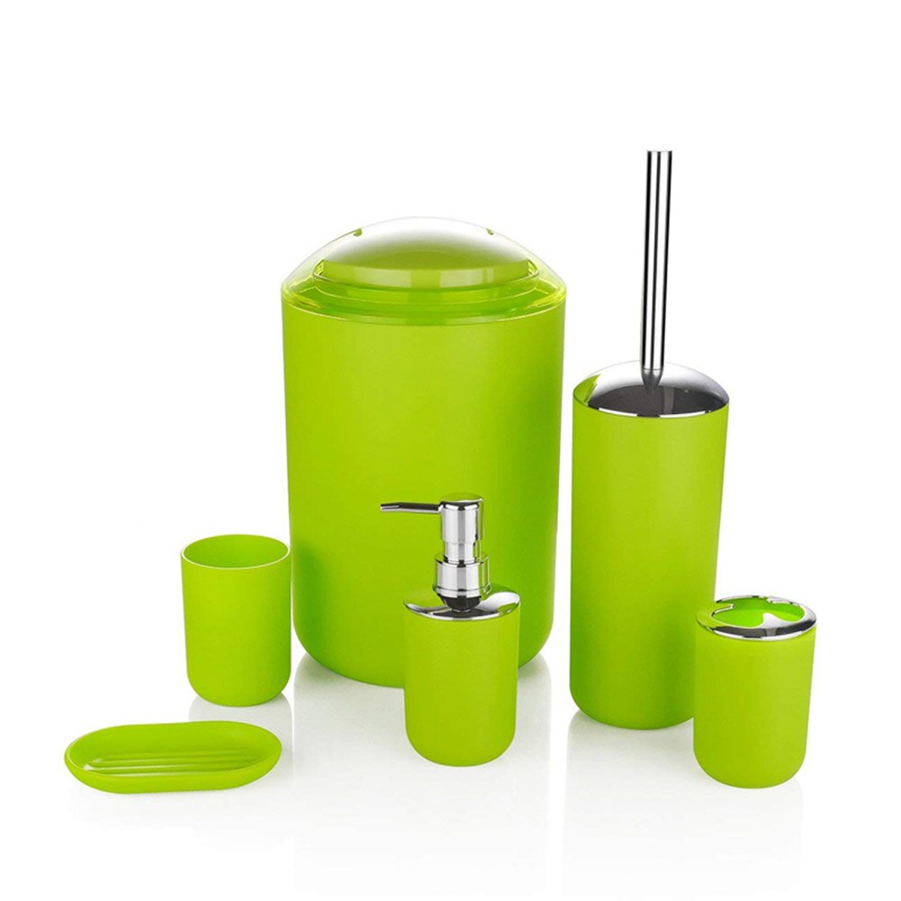 6 Pcs Bathroom Accessories Sets Washing Tools Bott... – Vicedeal