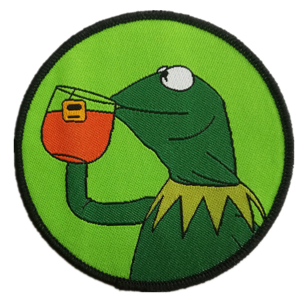 Frog Sipping Tea Patches Embroidery – Vicedeal
