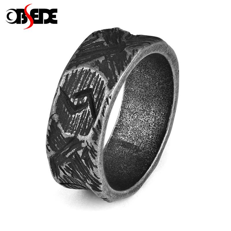Cool Stainless Steel Male Rings Odin Norse Viking ... – Vicedeal