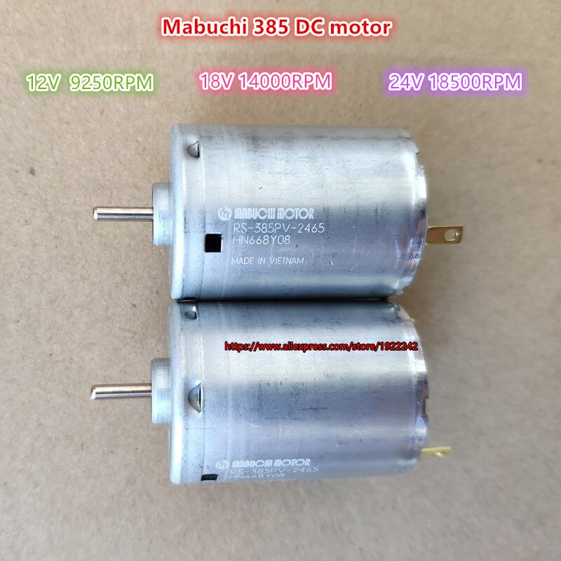 Brand RS-385PH RS-385SH 12V 18V 24V 14000RPM hoge ... – Grandado