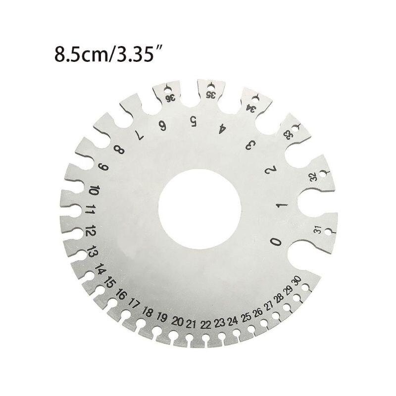Stainless Steel 0-36 Round AWG SWG Wire Gauge Thic... – Grandado