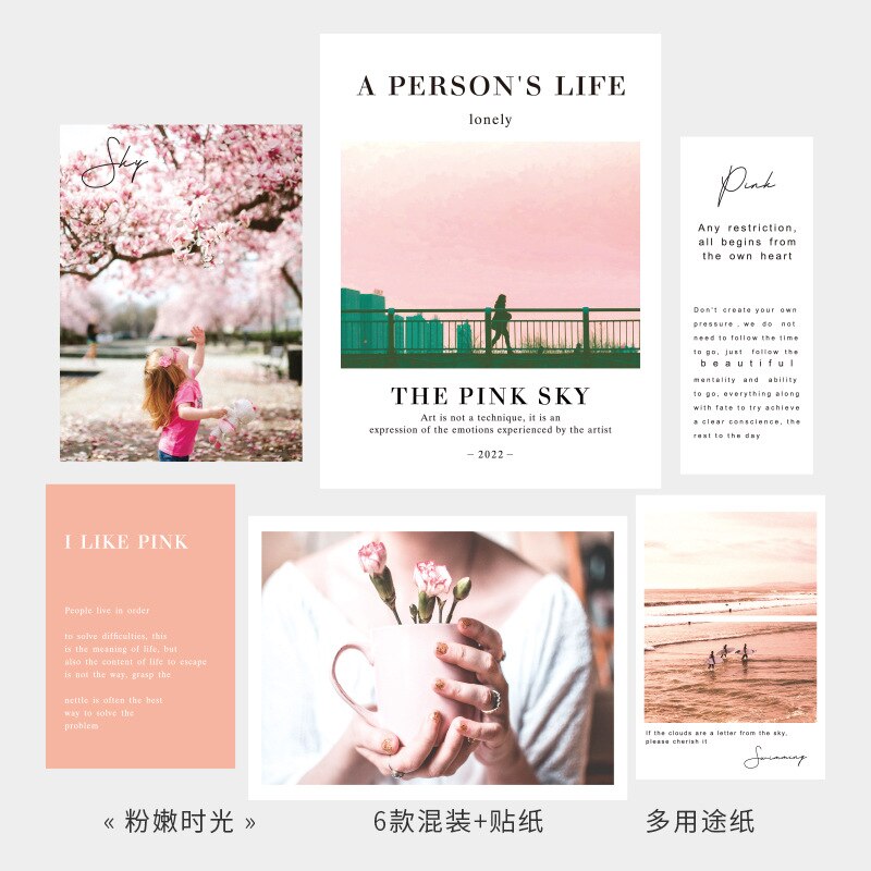 Ins Nordic Simple Modern Postcard 7 Sheets Decorat... – Vicedeal