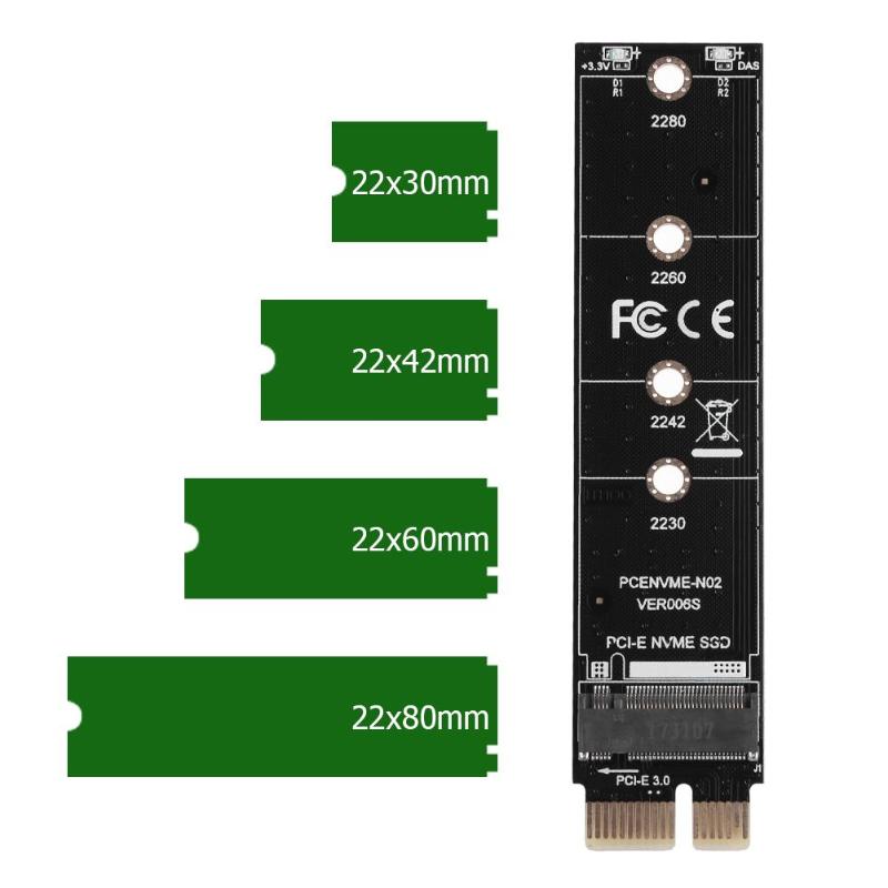 NVME Adapter Card M.2 to PCI-E3.0 1x Extension M K... – Grandado