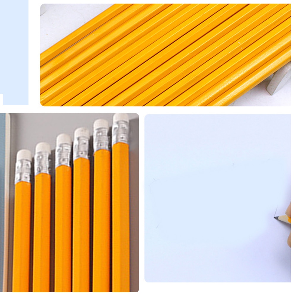 Pencils Pencils Sharpened with Eraser Top HB Pre-s... – Grandado