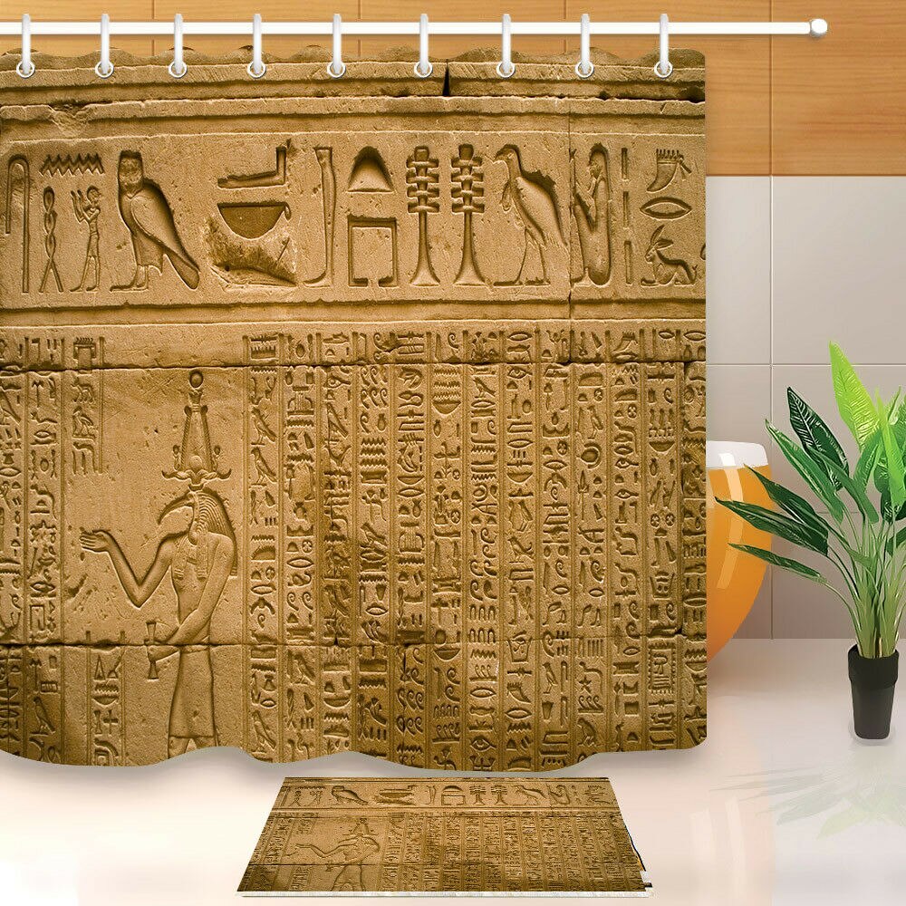 Egyptian Shower Curtains for Bathroom Decor Retro ... – Vicedeal