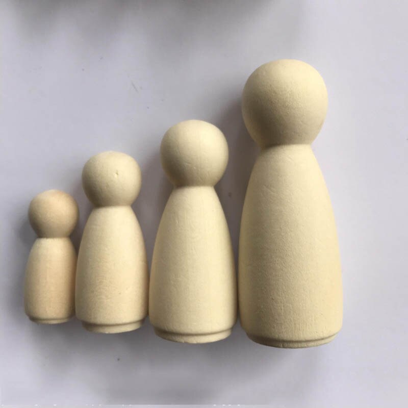 Houten Poppen Natuurlijke Unfinished Houten Pop Li... – Vicedeal