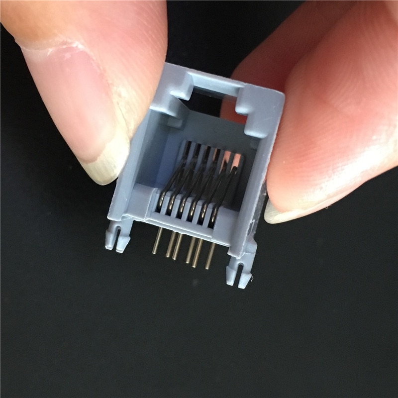 10PC YT2038Y RJ12 RJ11 Socket Telephone 90 Degrees... – Vicedeal