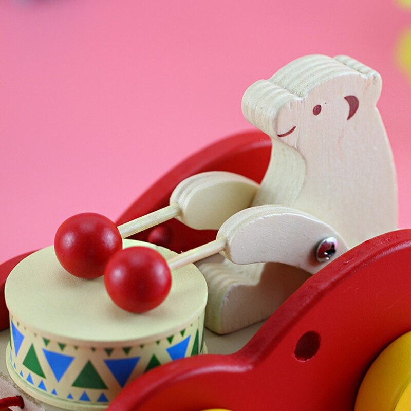 Mini Play Vehicle Pull Car Toy Wooden Push & G... – Grandado
