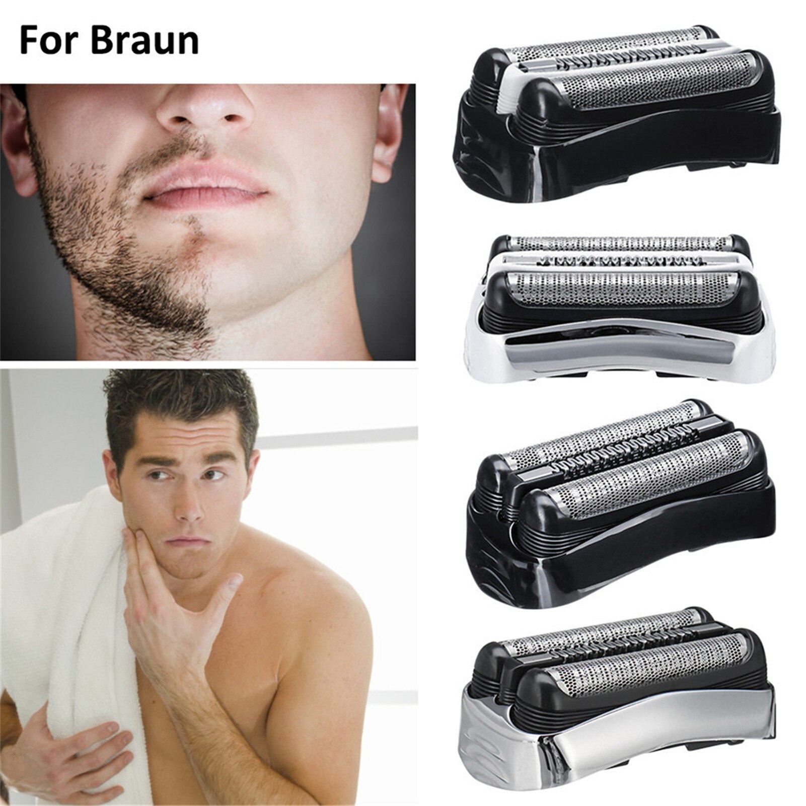 Razor Blade Set Replacement Shaver Head ABS & Stai... – Grandado