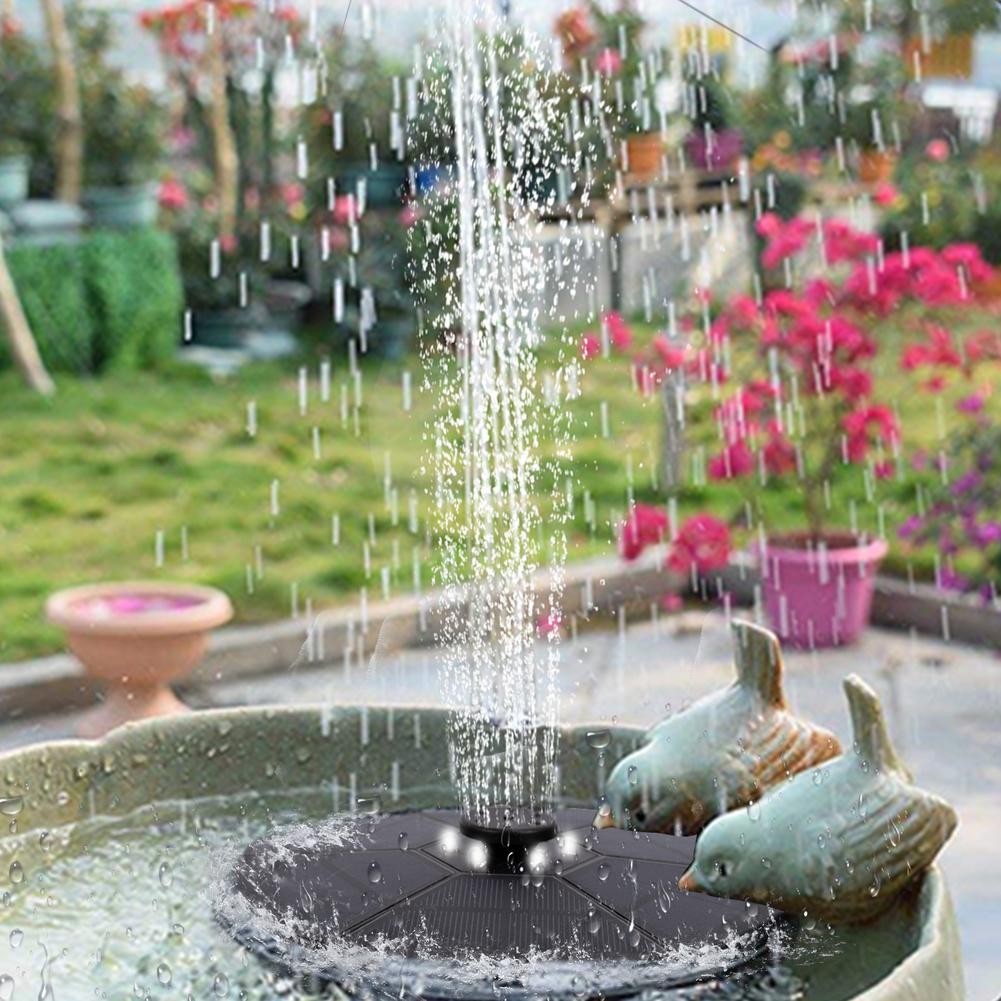 Floating Solar Fountain Garden Water Fountain With... – Grandado
