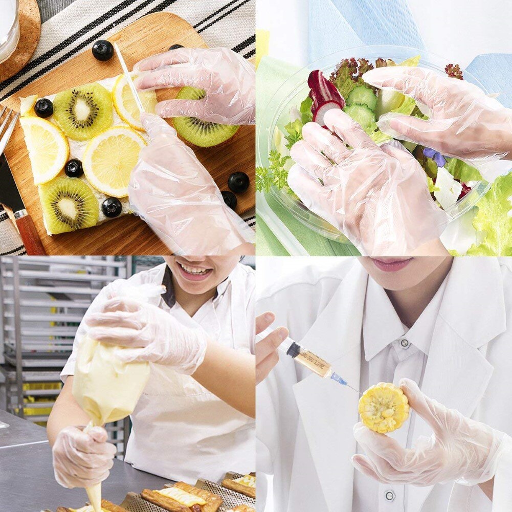 200Pcs Hygiene Hands Protective Disposable Gloves ... – Grandado