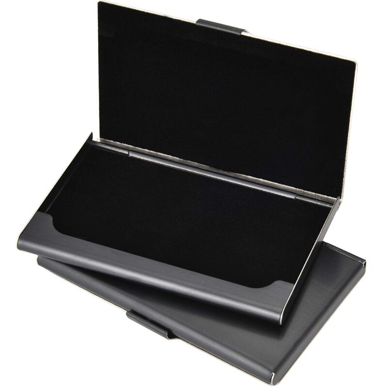 2 Pack Unisex Business Card Holder Stainless Steel... – Vicedeal