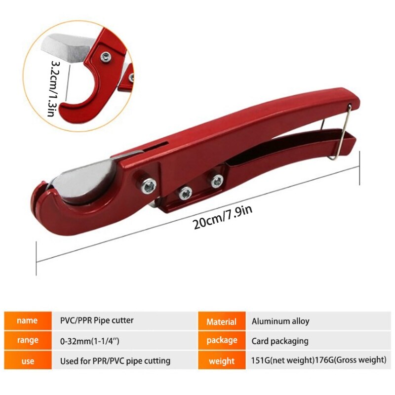 PVC Rohr Cutter 32mm 1.2 "Schere Rohr Scher P... – Vicedeal