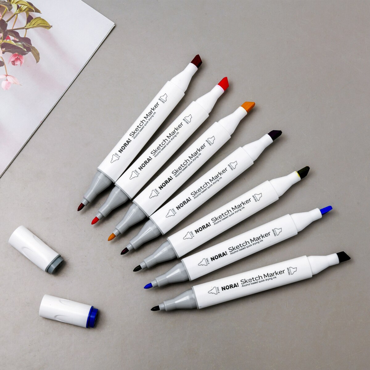 60/36/12 Colors Art Markers Set Dual Heads Broad F... – Vicedeal