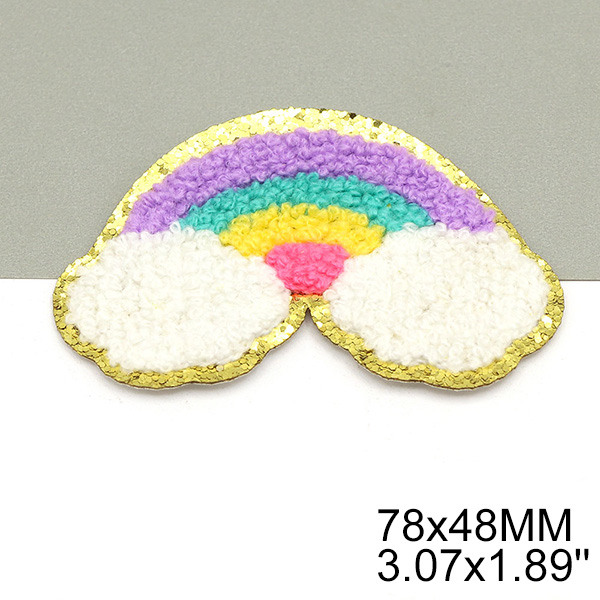 1pcs Mix Styles Chenille Embroidery Patches Rainbo... – Grandado