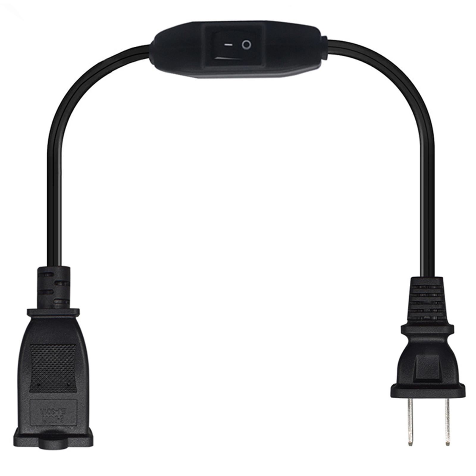 2 Prong Polarized Extension Cord with Switch Short... – Vicedeal