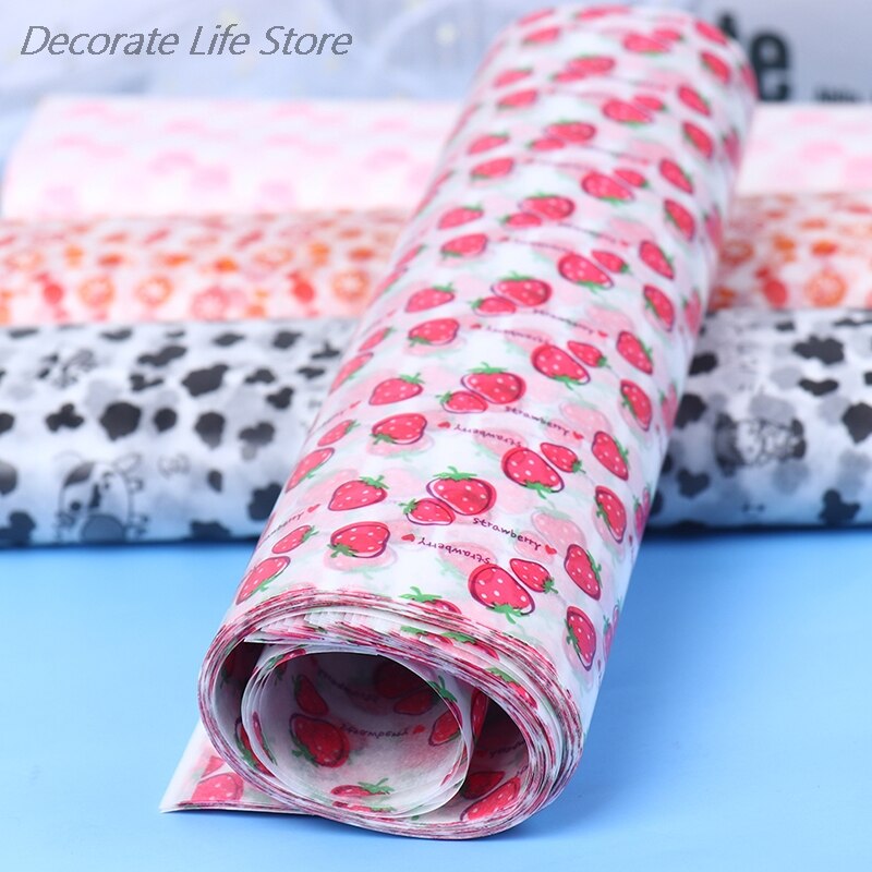 50Pcs Wax Paper Disposable Food Wrapping Greasepro... – Vicedeal