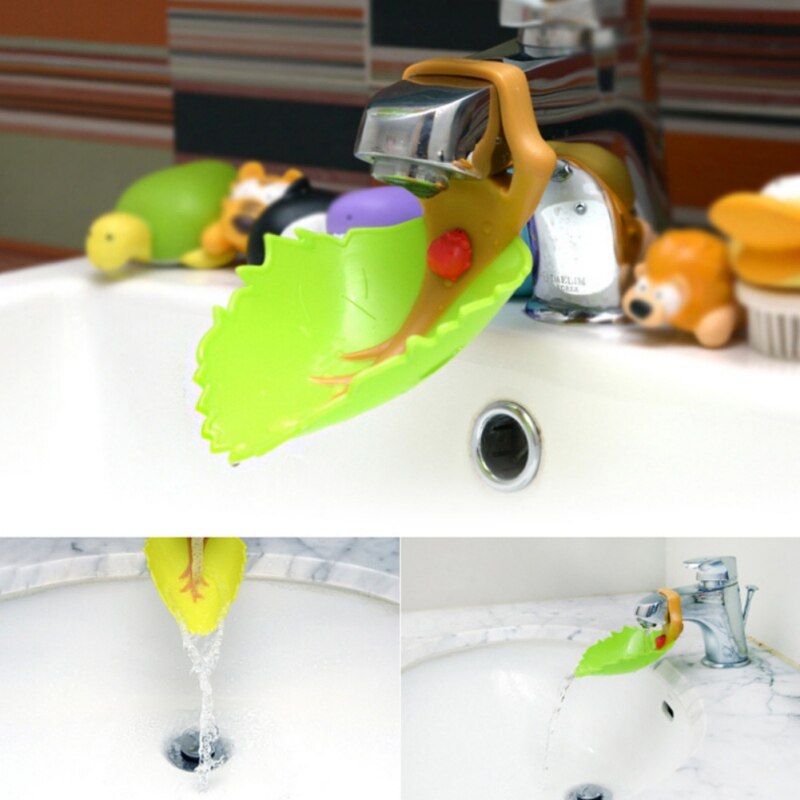 Leaf Shape Hand Washer Faucet Extended Child Safet... – Grandado