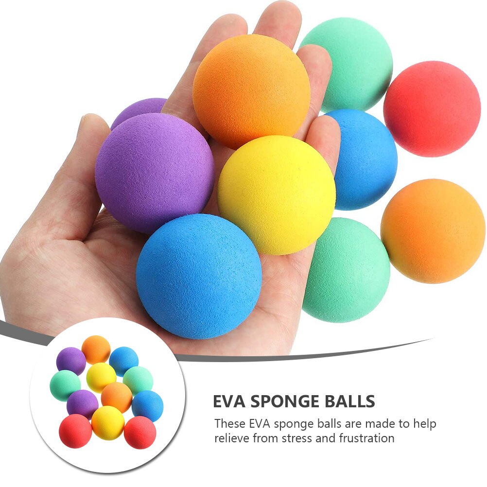 24pcs EVA Sponge Stress Balls Kids Stress Balls To... – Grandado