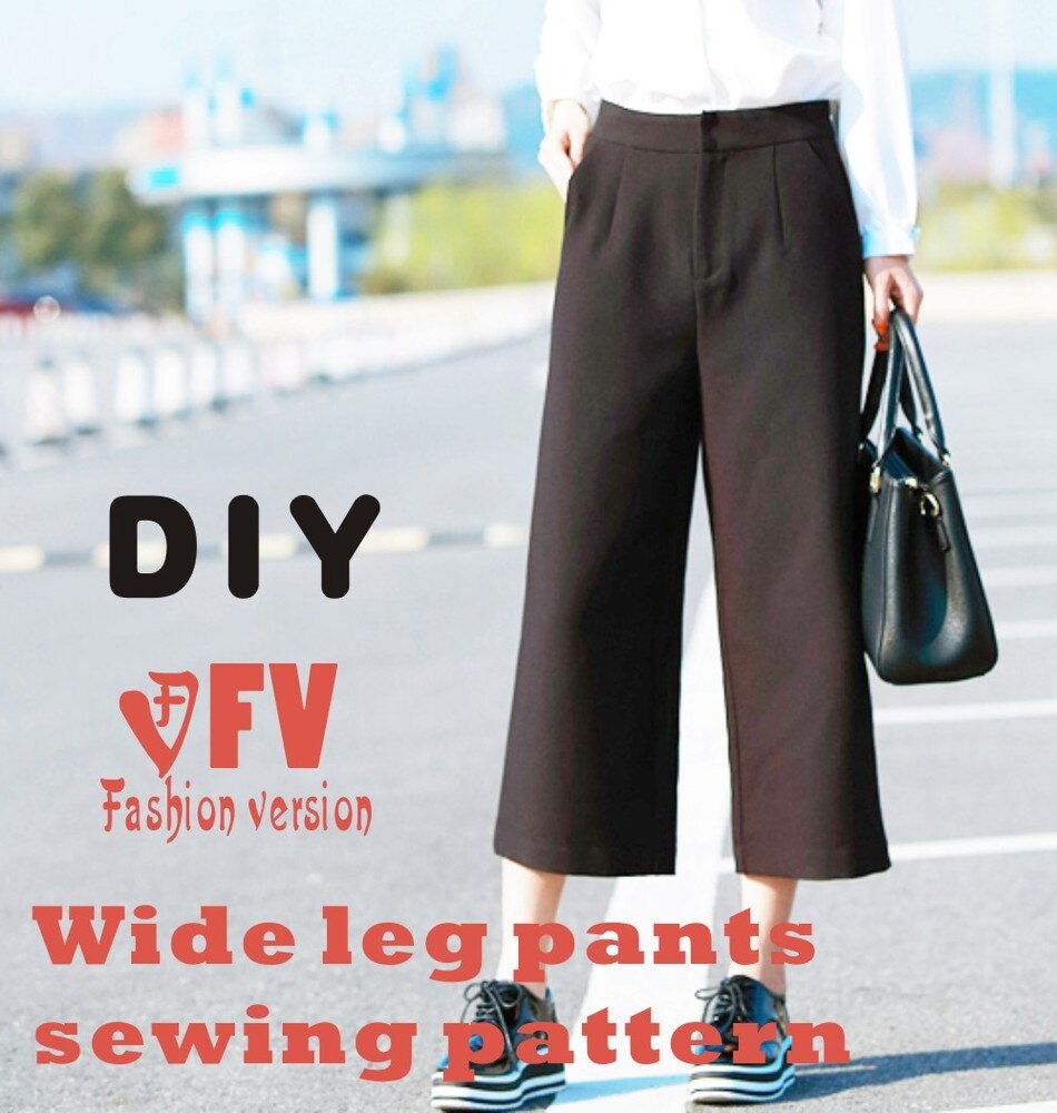 Widening leg pants sewing pattern The trousers pat... – Grandado
