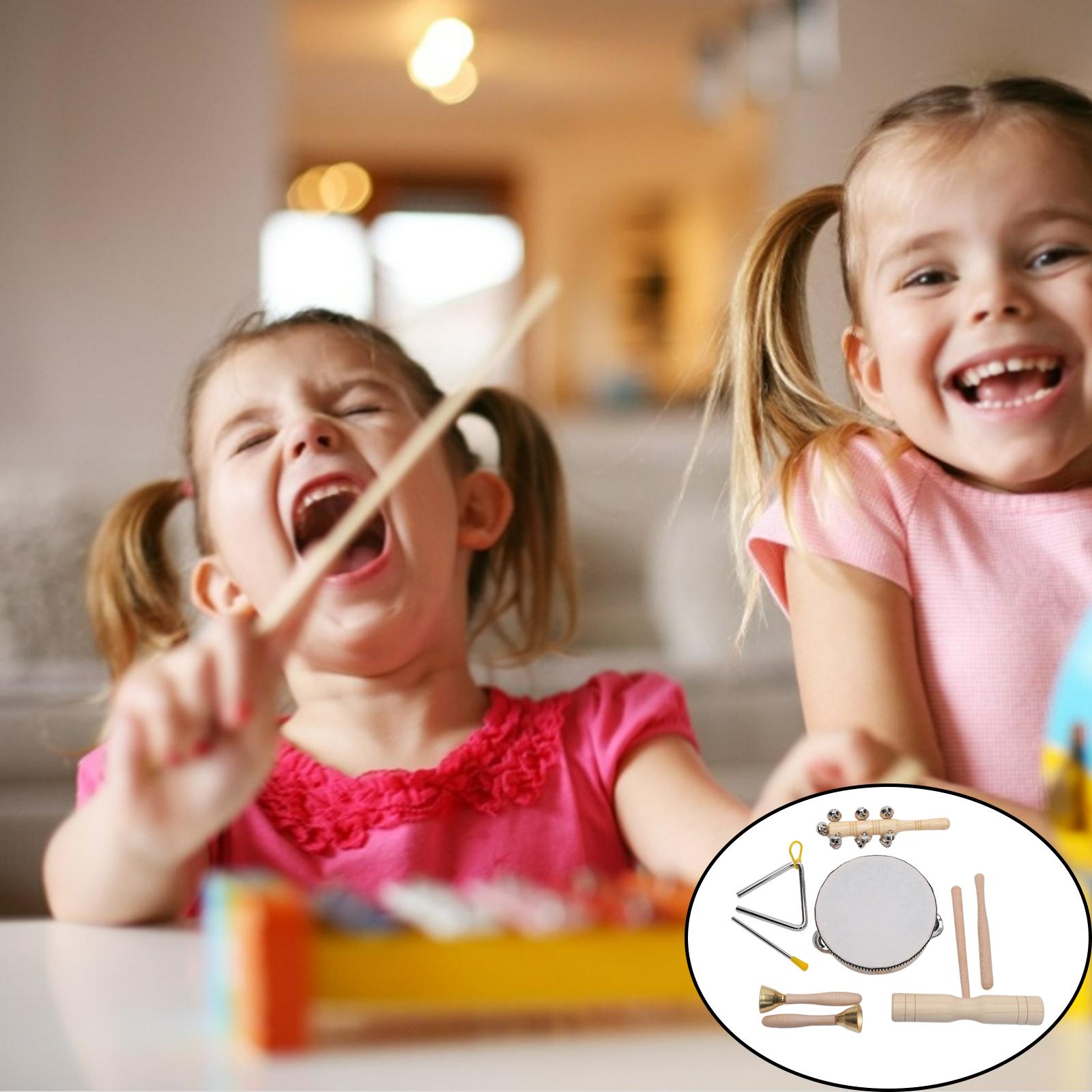 International Wooden Music Set Teaching Percussion... – Grandado